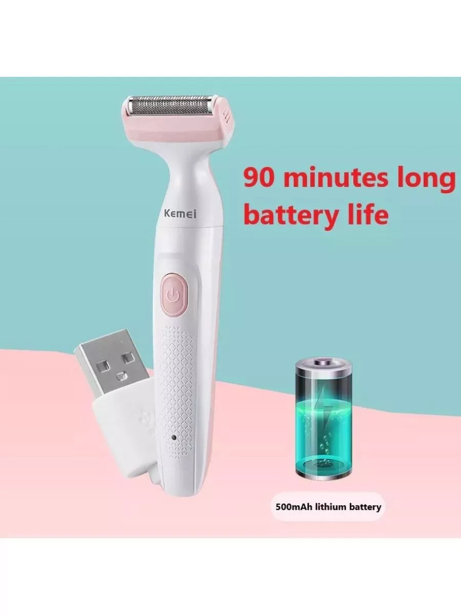 Kemei KM-113 Wet And Dry Painless Shaver Bikini Trimmer – Theresia ...
