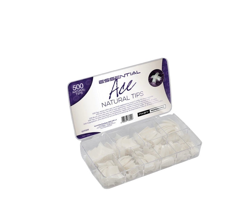 Essential Ace Natural Tips 500Pcs – Theresia Cosmetics