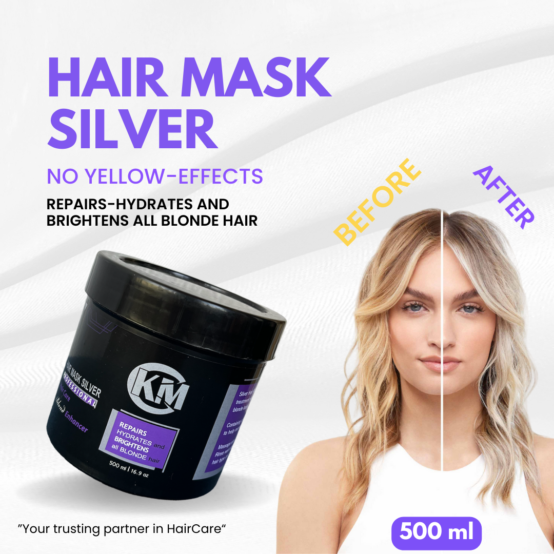 KM - Hair Professional Mask Silver No Yellow Effects – Theresia Cosmetics